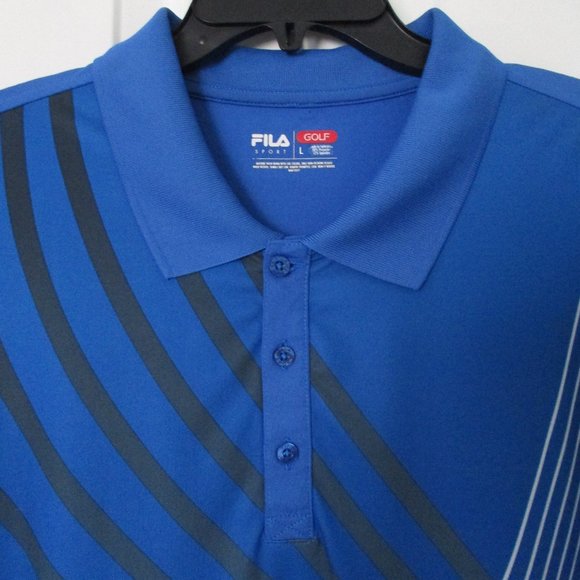 Fila | Shirts | Fila Mens Ss Royal Blue Stretch Golf Polo Shirt Size ...